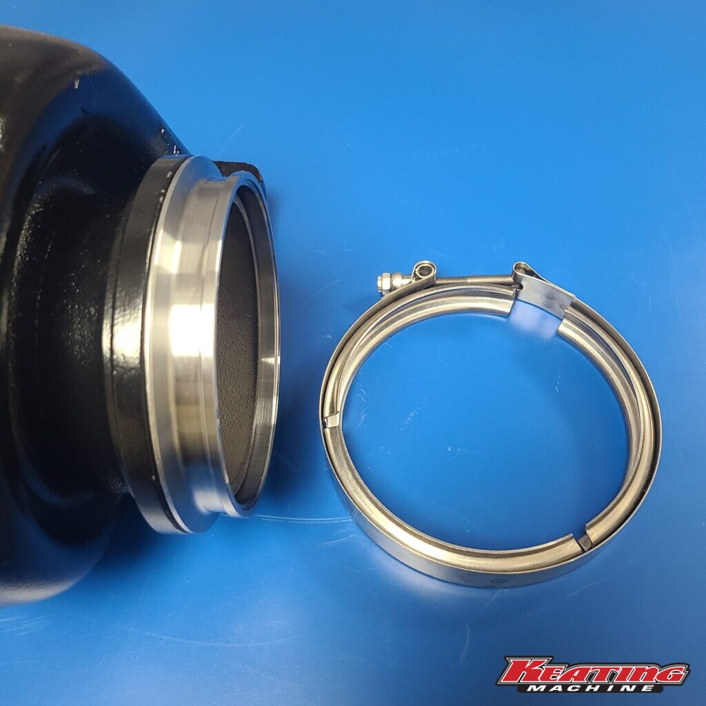 S400 T6 Housing 5.75" Marmon V-band Billet Exhaust Flange and Clamp ...