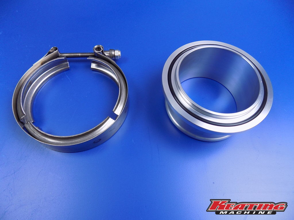 S400 Compressor Outlet V-Band Flange to Beaded Hose & Clamp - Keating ...